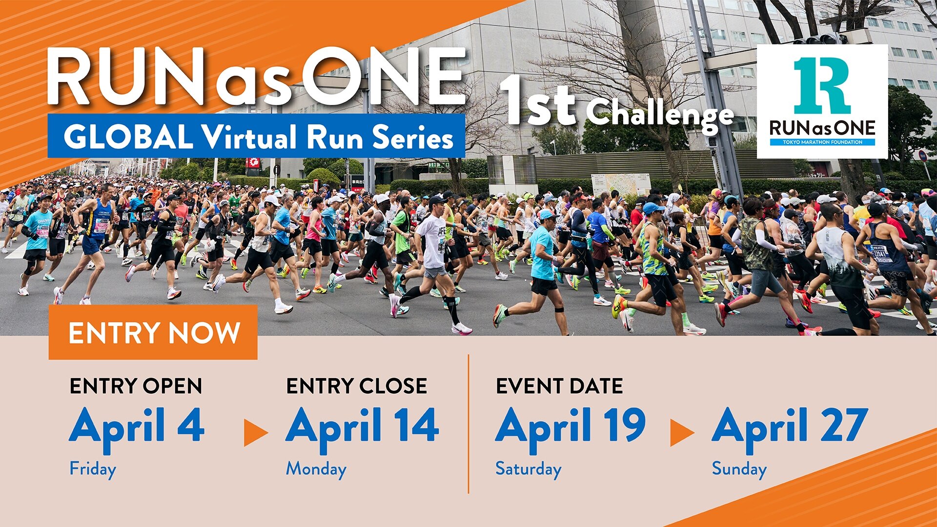 ＜New Season coming up!＞RUN as ONE - GLOBAL Virtual Run Series 2025/2026 | TOKYO MARATHON 2026